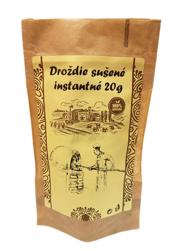Sušené droždie instantné bez lepku 20g | Biomania.sk