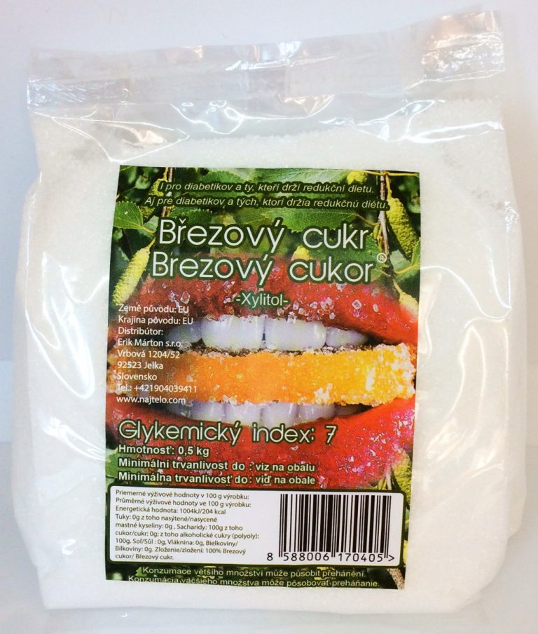 Najtelo Xylitol Brezový cukor 500g | Biomania.sk